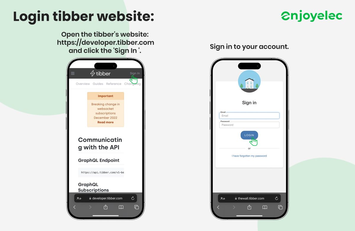 How to get token to connect tibber dynamic electricity tariff plan ...