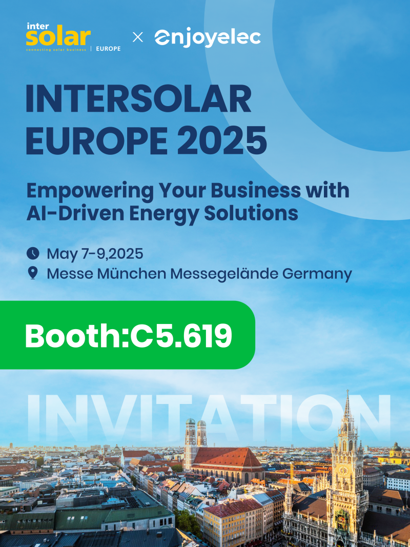 Meet enjoyelec at The smarter E 2025/ Intersolar 2025